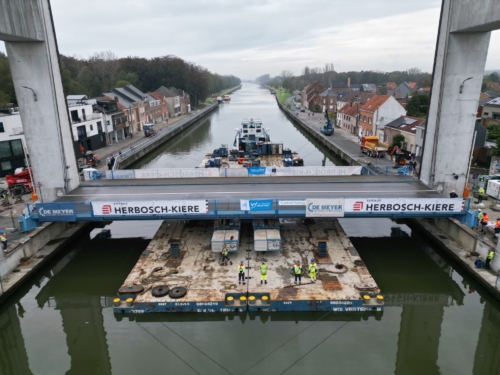 Humbeek-Sas Bridge reopened - Herbosch-Kiere